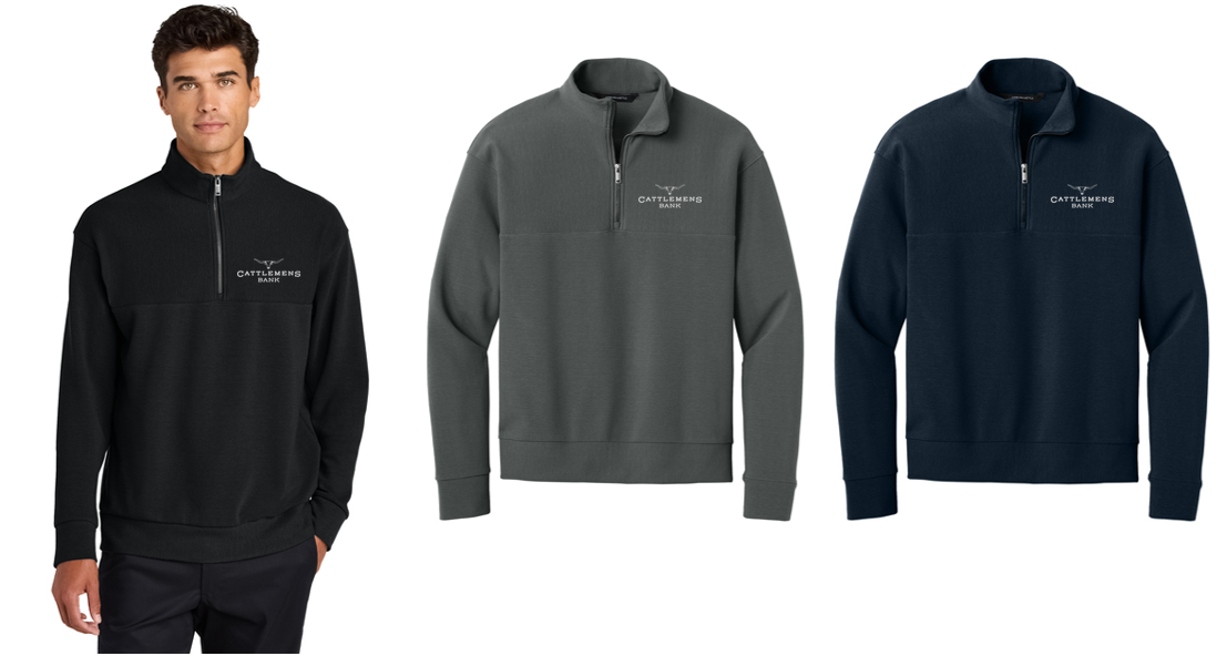 Cattlemen's Mercer+Mettle® Linear Texture 1/4-Zip | Solis Design Company